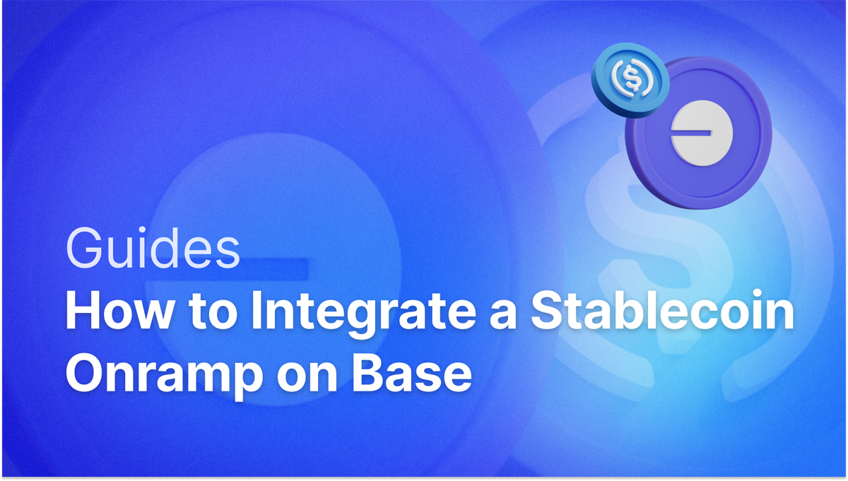 How to Integrate a Stablecoin Onramp on Base